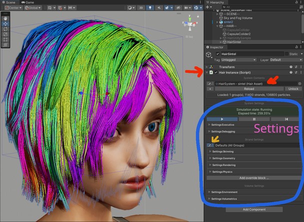 Using Unity's strand-based hair package - Scthe's blog