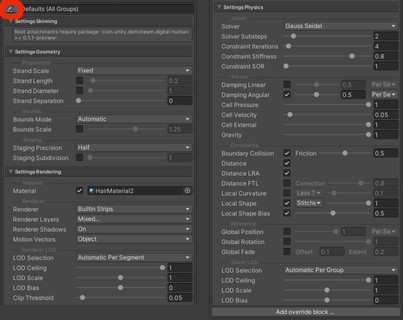Using Unity's strand-based hair package - Scthe's blog
